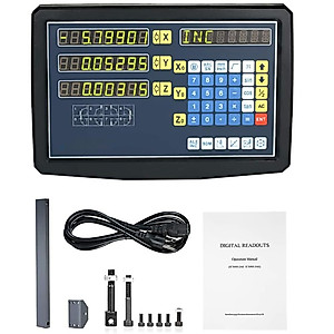 2/3 Axis Digital Readout and TTL Precision Linear Glass Scale DRO Encoder for Milling Lathe. Note:Display&Scales Sold Separately,Pls Select The Size Options! (3 Axis Digital Readout Display ONLY)
