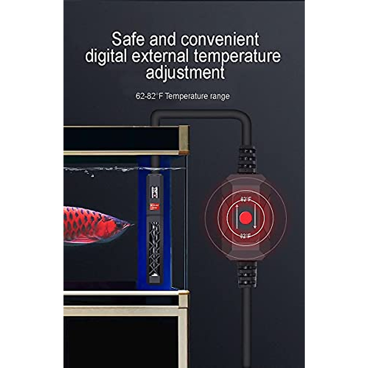 SOUTH SHORE RETAIL, LLC 300 Watt Digital Aquarium Heater for Fish Tank - Fits 10-125 Gallon Tanks - Most Affordable Digital 300 Watt Heater on Amazon!