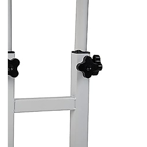 Mind Reader SDROLL-WHT Mobile Sitting, Standing Desk Rolling Reversible Home Office Laptop Workstation with Side Storage, Locking Wheels, Large, White