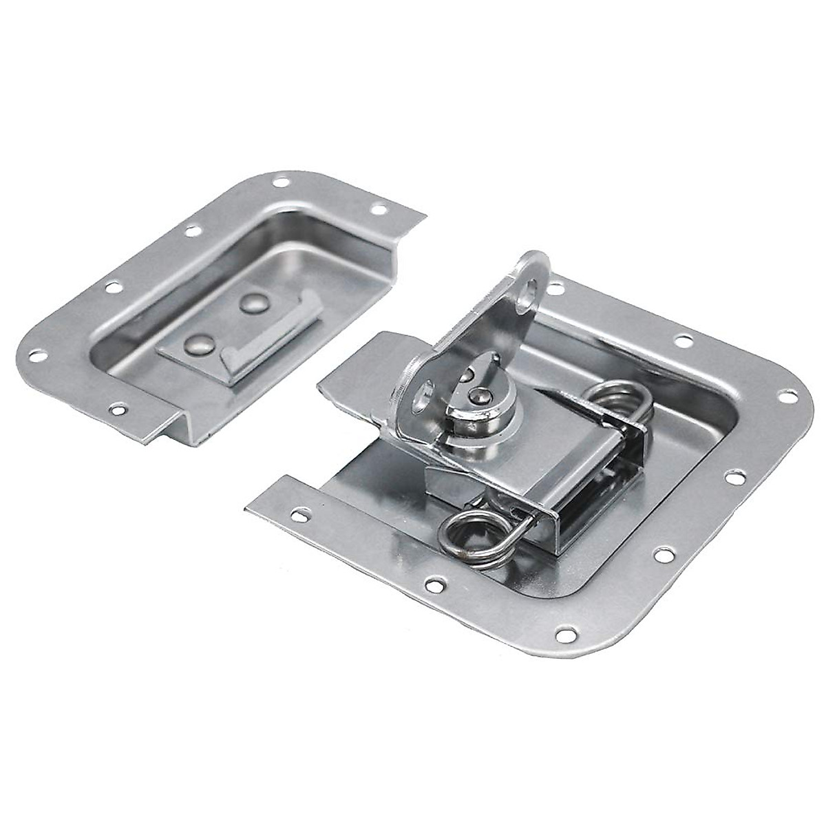 Seismic Audio - SARHW47 - Large Recessed Spring Loaded Butterfly Latch for Rack Road Case Stainless