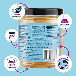 Organic Almond Milk Unsweetened Plain Concentrate by JOI - 27 Servings - Vegan, Kosher, Shelf Stable, Keto-Friendly, Dairy Free, & Fat Free Milk - Almond Milk Powder Substitute, Coffee & Plant Milk Creamer