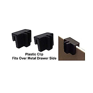 Cut to Length Metal File Rail 3/4" High (15"-30" Long) w/ Clips (3/4" High w/ Plastic Clips)