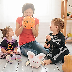 INSTITIZER Bat Stuffed Animal Plush, Halloween Bat Plush Toys, Black Bat Pillow Plush, Halloween Stuffed Bat Gift for Girls Boys(7.8 Inch, Black)