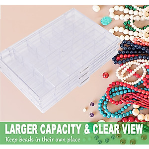 Bead Organizer Conatiner (3 Pack) 21 Grids Diamond Painting Storage Containers, Portable Crafts Organizers and Storage, Clear Compartment Container Storage for Jewelry, Fishing Tackles Glitter or Seed