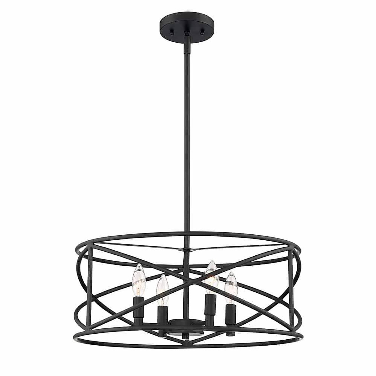 Hampton Bay Hastings 4-Light Satin Bronze Chandelier