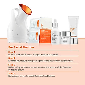 Dr. Dennis Gross Pro Facial Steamer for Facial Deep Cleaning: Infuse Skin with Hydration, Clarify Complexion, and Detox Skin