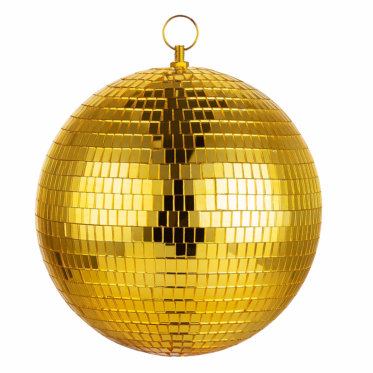 Disco Ball, LEEUEE Gold Mirror Ball Large Ceiling Hanging Disco Ball Lighting Party Decoration for Home Room Dance Parties Bar Pub Xmas Wedding Show Club (8 INCH)