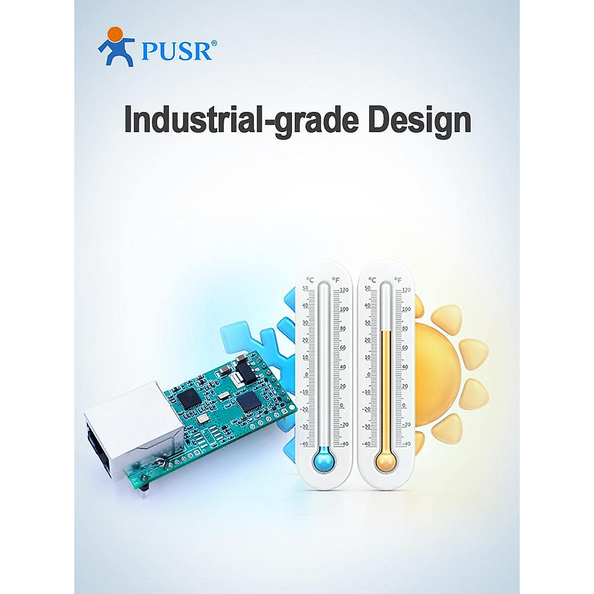 PUSR (Price for 4 Pcs) Serial to RJ45 Module UART TTL to Ethernet TCPIP Converter Support DHCP and DNS USR-TCP232-T2