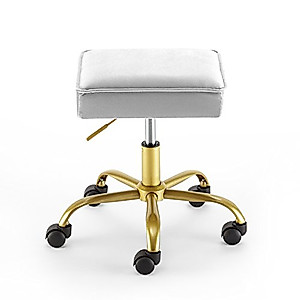 Urban Lifestyle Velvet Petal, Grey Stool,