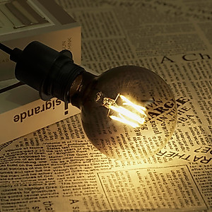 ONEWISH LED Light Bulb, G95 LED Globe Bulbs, Warm White 300LM 2700K 4W, 35W Equivalent, E26 Standard Base,LED Edison Light Bulb for Home Decor,1 Pack