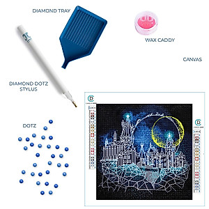 Camelot Dotz Diamond Art KIT Moon Over, Multi