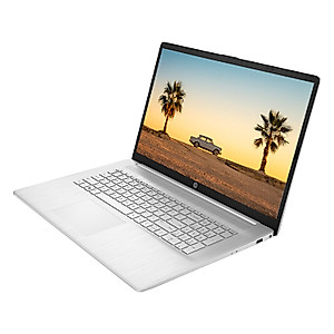 HP 2023 Newest 17 Laptop, 17.3" HD+ Touchscreen Display, AMD Ryzen 5 7530U Processor (Beats i7-1165G7), 32GB RAM, 2TB SSD, Wi-Fi 6, HDMI, Backlit KB, Webcam, Windows 11 Home, Silver, KKE Accessories