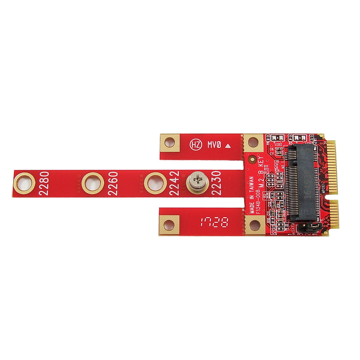 Ableconn MPEX-134B Mini PCIe Adapter with M.2 Key B Slot - Support USB/PCIe/SATA Based M2 B Key or B-M Key Module for Mini PCI Express
