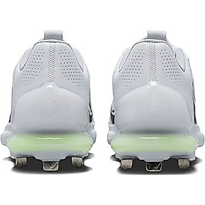 Nike Force Zoom Trout 8 Pro CZ5915-100 White-Black Men's Metal Baseball Cleats 13 US