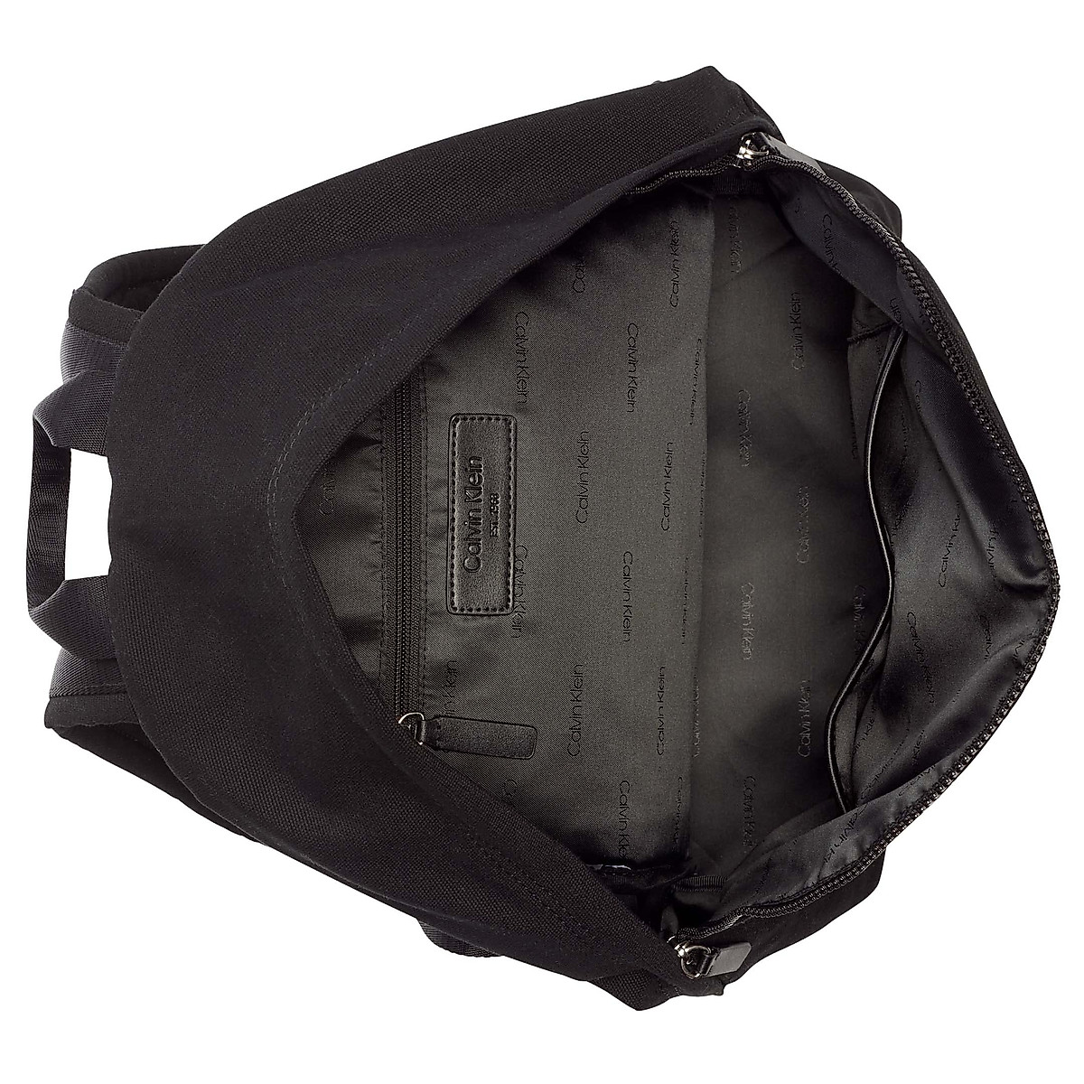 Calvin Klein Landon Zip Around Backpack, Black Combo,One Size