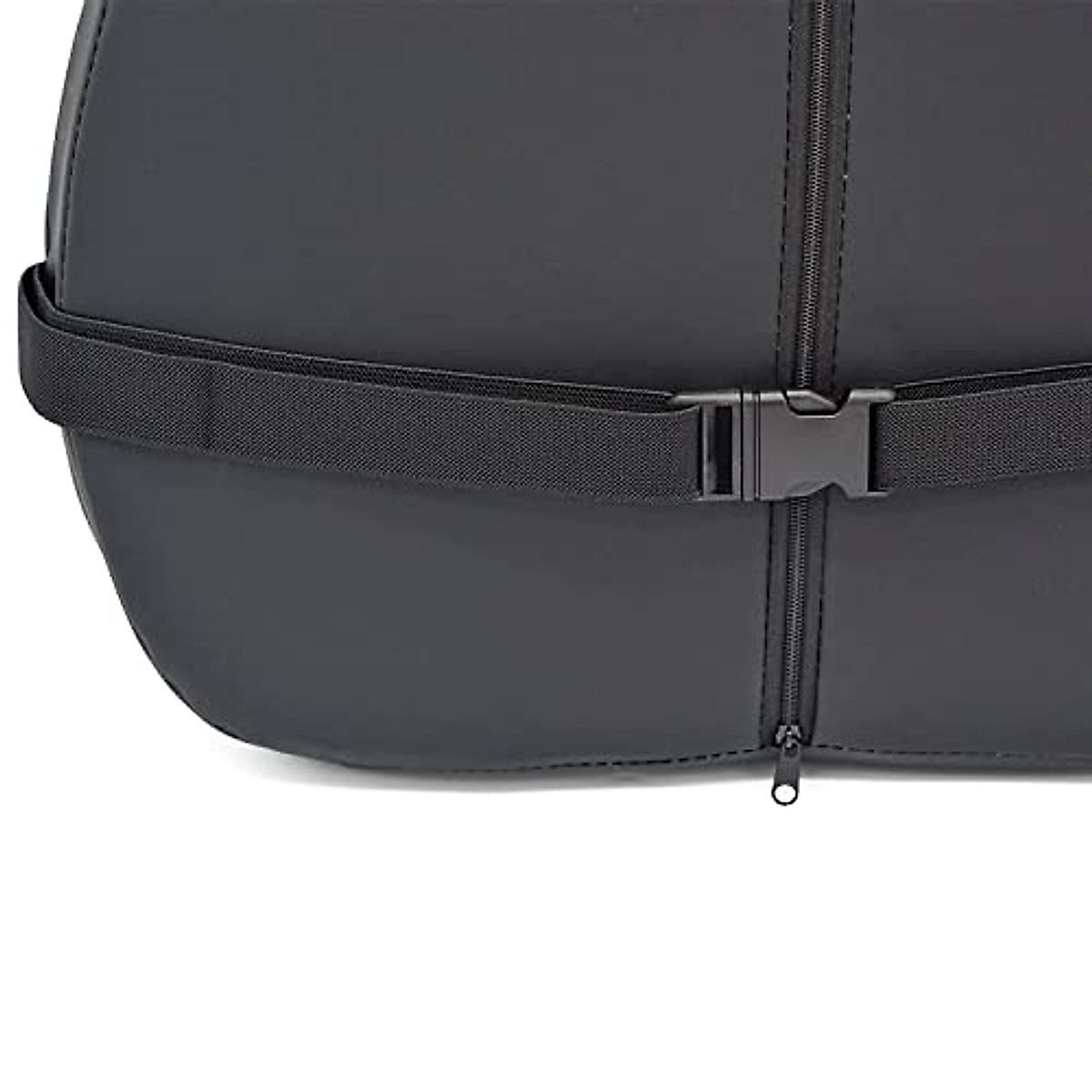 SPICLY Lumbar Pillow PU Leather Car Neck Pillow Car Seat Head Support Car Lumbar Pillow Relief Driving Car Lumbar Pad (Color : Brown)