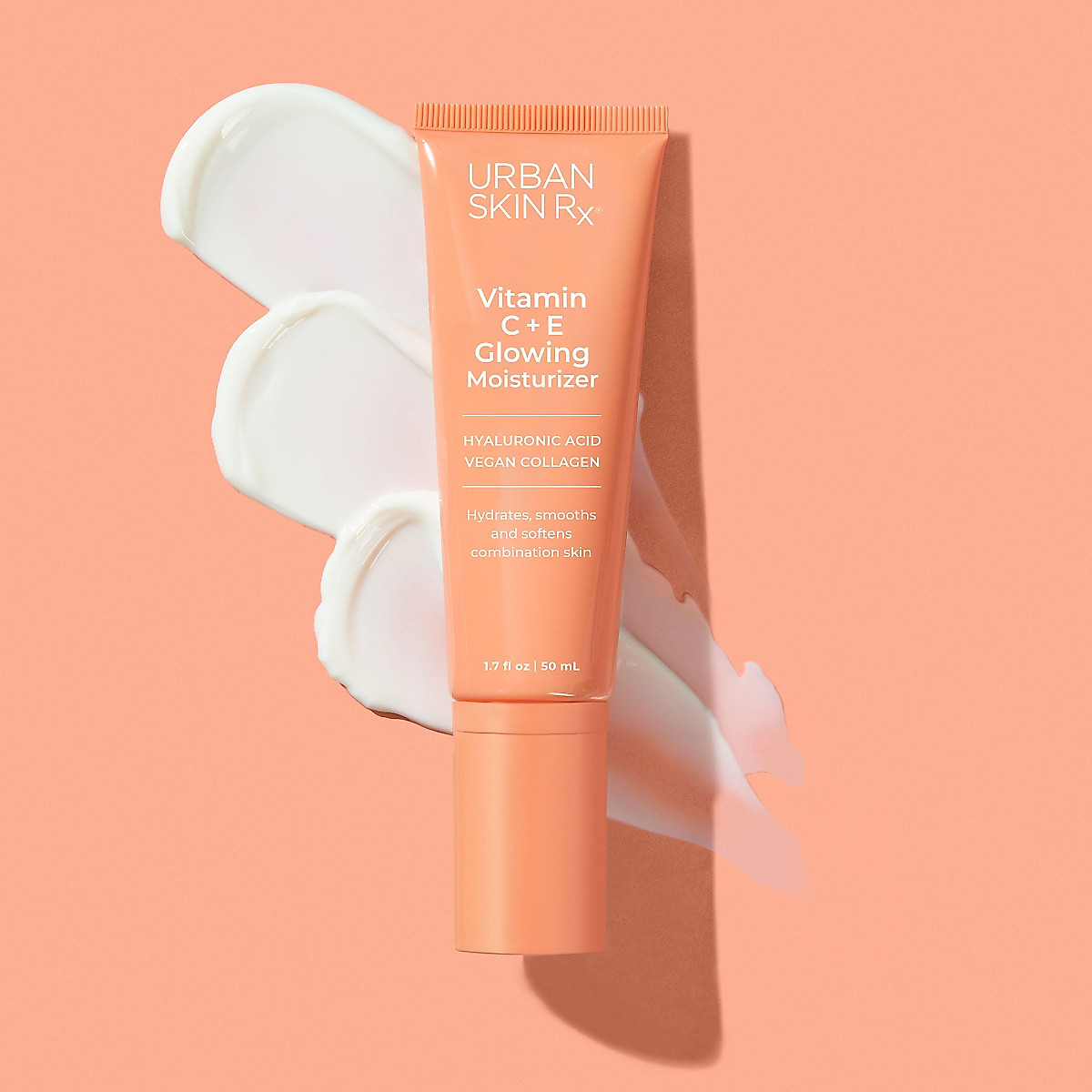 Urban Skin Rx Radiant & Bright Glowing Moisturizer, Lightweight Antioxidant-Rich Daily Skin Moisturizer | Hydrates and Brightens, with Collagen, Hyaluronic Acid, and Vitamins C & E, 1.7 oz