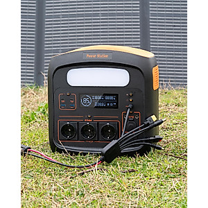 NEOQOQO 6 in 1 Solar Panel Connectors Extension Cable, 14AWG Solar Panel Female and Male Connectors to XT60 Anderson 4 Different DC Adapter Cables for Solar Panel & Power Station