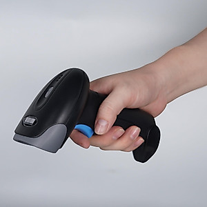 Rabitpos 1D 2D QR Barcode Scanner Wireless, Handheld Cordless Bar Codes Reader with 2000mAh Battery for Mobile Payment, Convenience Store, Supermarket, Warehouse Inventory