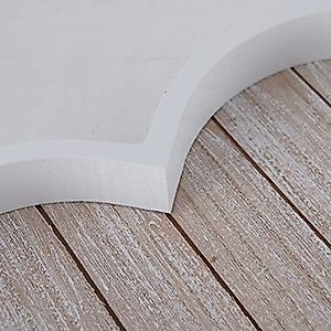 Wooden Heart Tray for Ottoman Coffee Table Tray Décor Set of 3 (Heart)