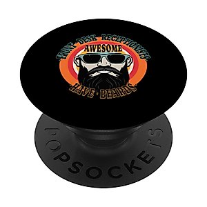 Awesome FRONT DESK RECEPTIONISTS Have Beards Funny PopSockets Standard PopGrip