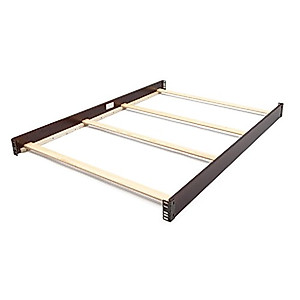 Full-Size Conversion Kit Bed Rails for Delta Children Cribs (Black Cherry Espresso)