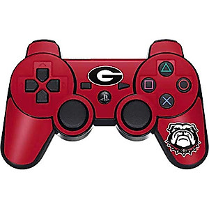 Skinit Decal Gaming Skin Compatible with PS3 Dual Shock Wireless Controller - Officially Licensed College University of Georgia Logo Red Design