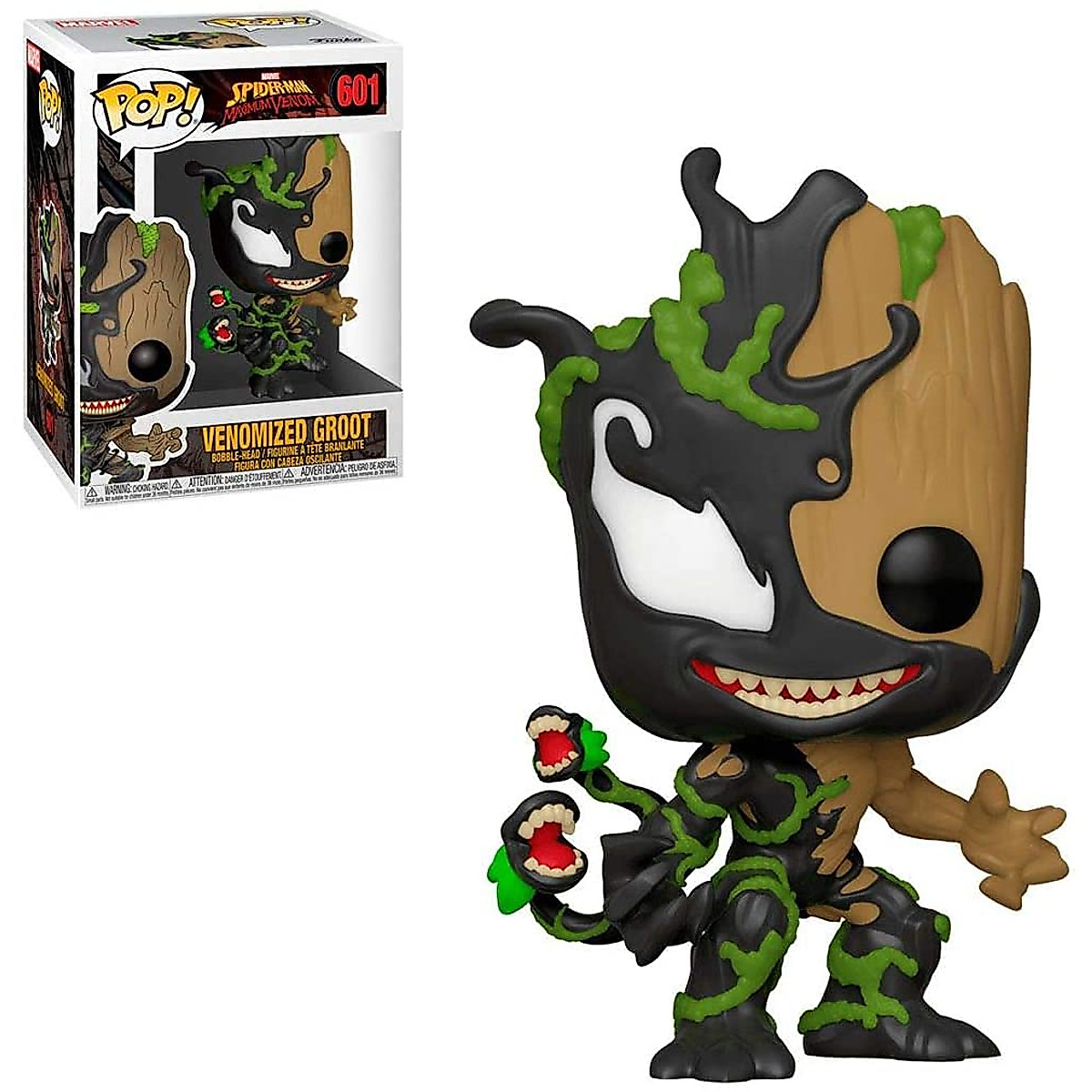 POP Marvel: Venom - Venomized Toddler Groot Funko Pop! Vinyl Figure (Bundled with Compatible Pop Box Protector Case) Multicolored 3.75 inches