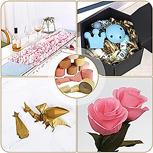 Streamers Party Decorations, 12 Rolls 984 Feet Rose Gold Crepe Paper Streamers Tassels Backdrop Party Supplies for Wedding Bachelorette Birthday Party Family Gathering Baby Bridal Shower Decorations