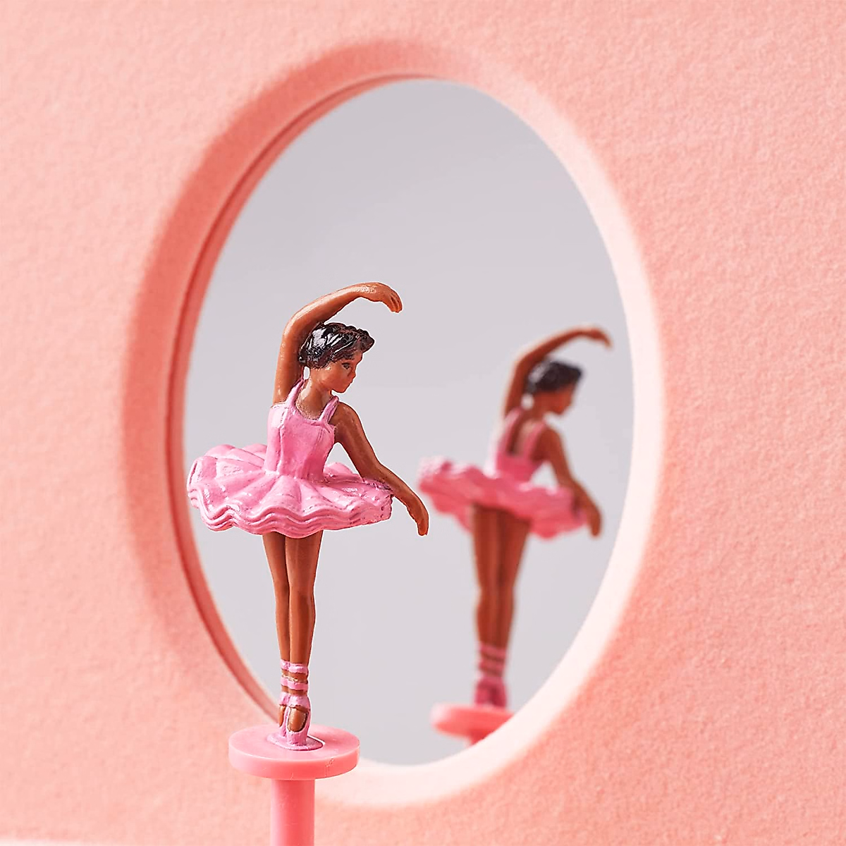 Lenox Personalized Childhood Memories African American Ballerina Jewelry Box, Custom Engraved Musical Jewelry Organizer, My First Jewelry Box for Kids, Children, Little Girls