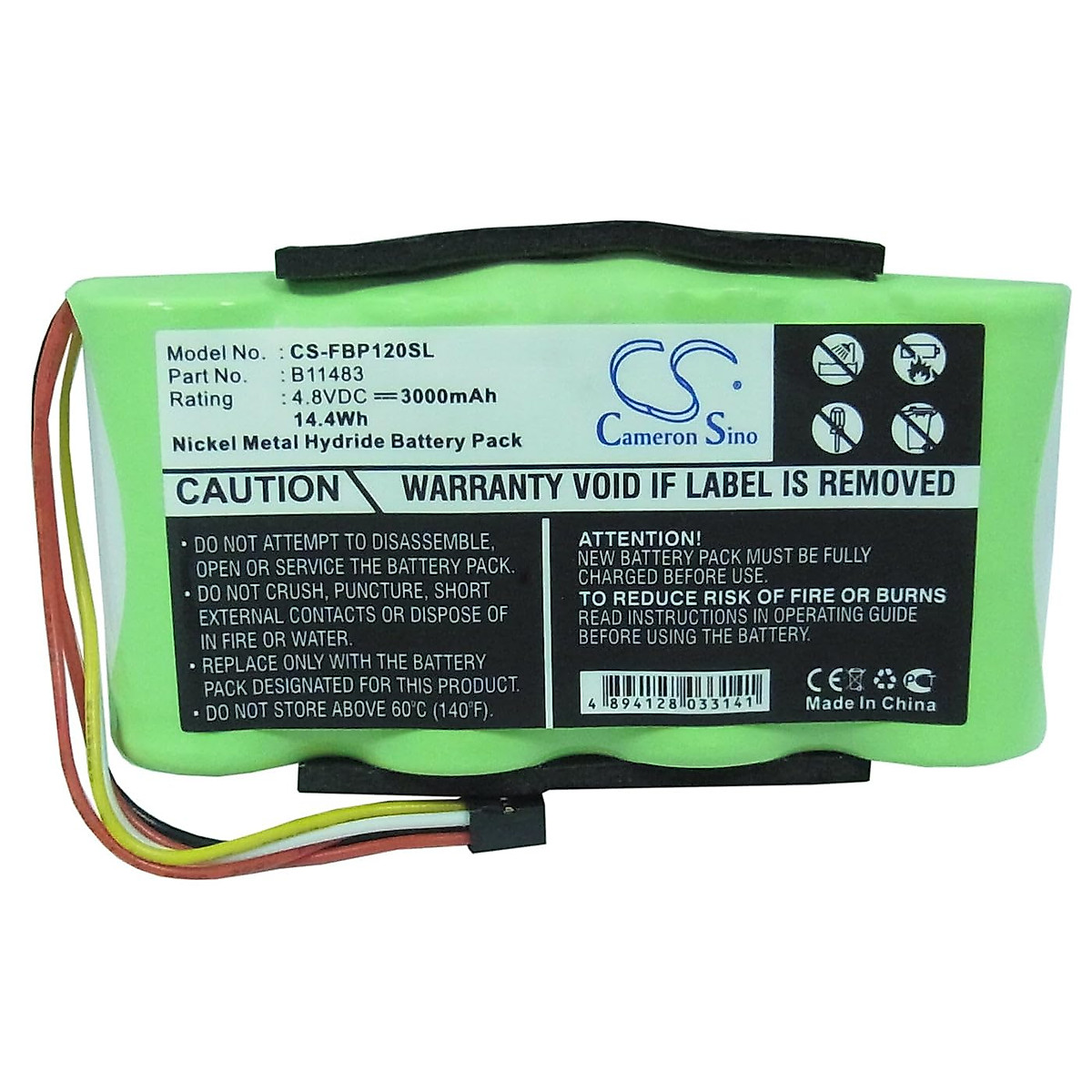 VINTRONS Replacement Battery for FLUKE Fluke 123S (Firmware Below V2.0)