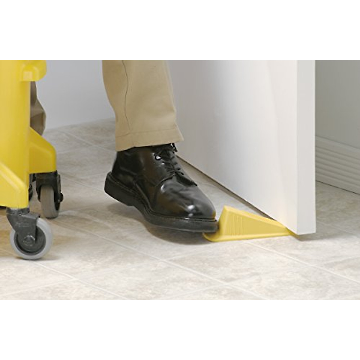 Shepherd Hardware Available 3763 Heavy Duty Jumbo Rubber Door Wedge, Yellow, 3-1/2"