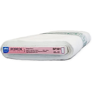 SF101 Shape-Flex Fusible Fabric Interfacing, White. 20" x 10 Yards by The Bolt