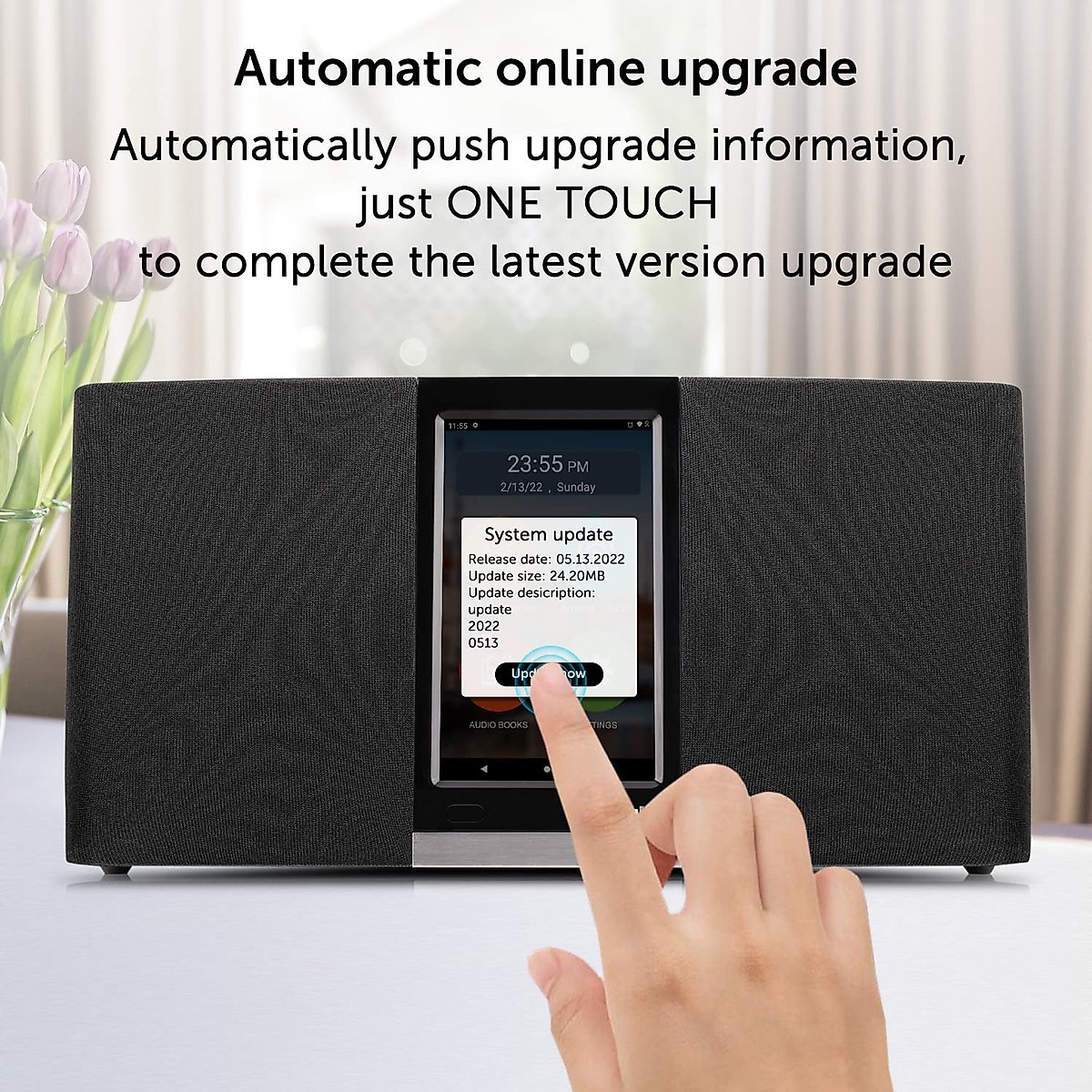 Sungale 2022 G3 Wi-Fi Internet Radio with Easy Operation Touch Screen, Latest Hardware, Connects to All Your Favorite Streaming Music and Internet Radio, Customizable App List, Runs Independently