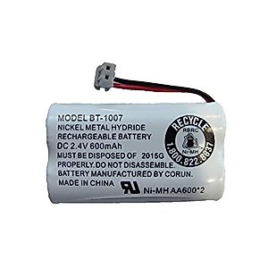 New! Genuine Uniden BBTY0651101 BT-1007 NiMH 600mAh DC 2.4V Rechargeable Cordless Telephone Battery