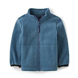 The Children's Place Baby Boys' and Toddler Heavy 3 in 1 Winter Jacket, Wind Water-Resistant Shell, Fleece Inner, Dino, 2T