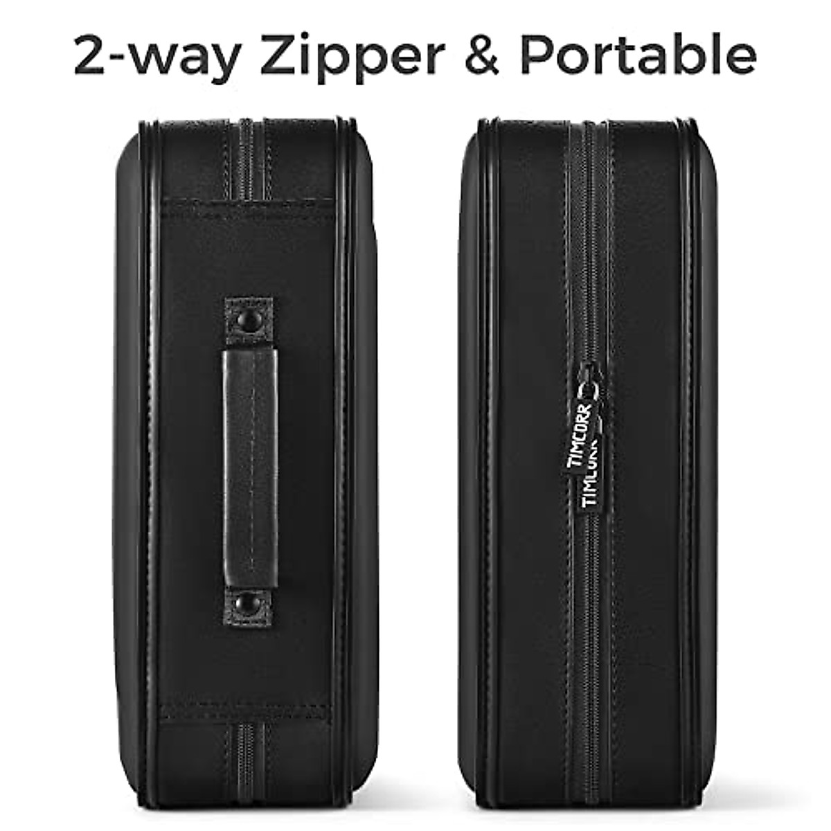 TIMCORR CD Case DVD Holder Storage: 144 Capacity DVD Cases Organizer Portable Wallet Storage - CD Plastic Protective Carrying Binder for Home Travel (Black)