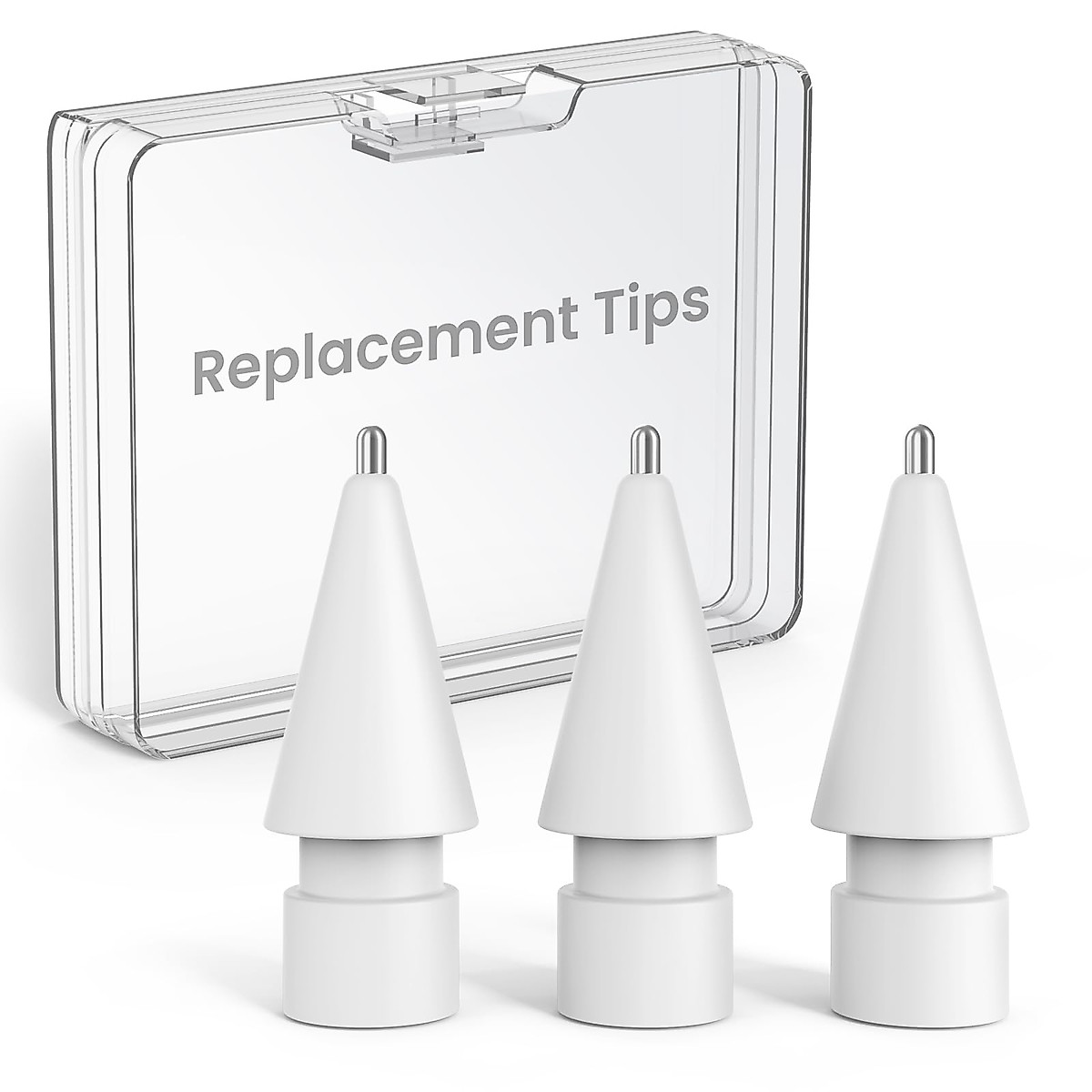 Delidigi Pencil Tips for Apple Pencil 2nd 1st Gen, Apple Pencil Pro & USB-C, Upgraded Metal Wear-Resistant Pen Like Tips, Fine Point Precise Control Tips for Apple Pencil