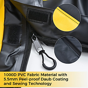 Hitch Cargo Carrier Bag - KYX 15 Cubic Feet Hitch Mount Vehicle Cargo Carrier Bag Car Pickup Truck 100% Waterproof, Anti-Tear 1000D PVC Fabric, Integrated Rain Curtain, Reinforced Straps (59" 18" 24")