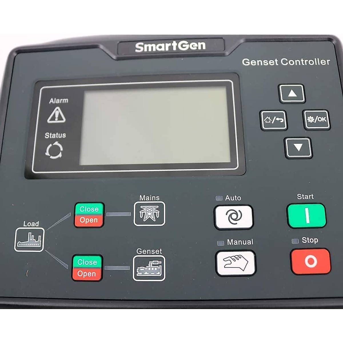 YFYIQI Genset Controller Automatic Generator Set Controller with Working Power Range DC(8 to 35) V RS485 Communication Port for Single Genset Automatic Control and Monitoring System