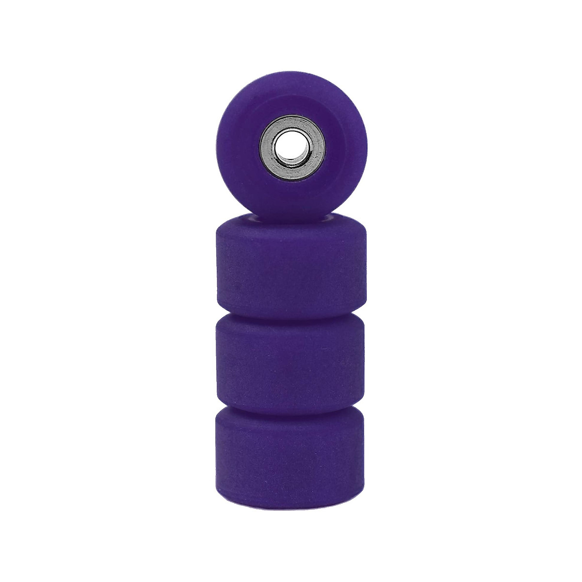 Teak Tuning Apex 61D Urethane Fingerboard Wheels - New Street Shape, 7.7mm Diameter - Ultra Spin Bearings - Made in The USA - Grape Colorway