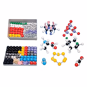 Molymod MMS-004 Inorganic/Organic Chemistry Molecular Model, Teacher Set (108 atom parts)
