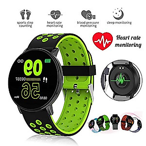 XXXDXDP Smart Watch Men Women Blood Pressure Smartwatch Watch Waterproof Heart Rate Tracker Sport Clock Watch Smart for Android iOS (Color : D)