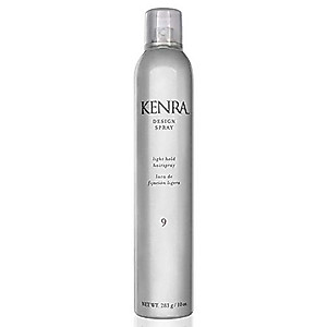 Kenra Design Spray 9 | Light Hold Hairspray | Tames Frizz & Flyaways | Lightweight, Brushable Formula | All Hair Types | 10 oz