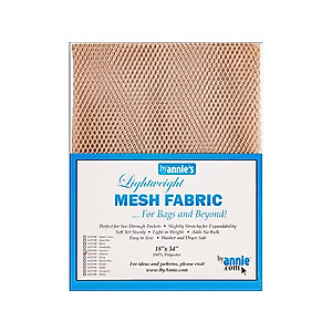 Annie SUP209-NATURAL Lightweight Natural Mesh Fabric LTWT 18x54, 54 Inches