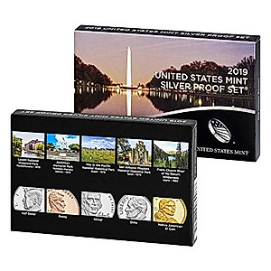2019 S Silver Proof Set 2019 Silver Proof Set With .999 Silver Quarters,Half, Dime 10 Coin Set Very Good