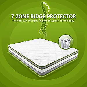 Crystli Twin Mattress, 10 inch Twin Size Mattress Hybrid Mattress Medium Firm with Memory Foam & Individually Wrapped Coils Innerspring Bed Mattress for Body Support, CertiPUR-US Certified