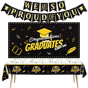 Graduation Decorations 2022, Graduation Banner Graduation Backdrop Graduation Party Supplies 2022 Graduation Table Cover Graduation Sign Graduation Gifts