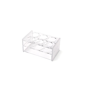 Othmro 2Pcs 40mm Clear Test Tube Racks 6Positions Plastic Centrifuge Tube Rack Holders Plastic Stand Storing Bracket Rack Test Tube Holders for Labortory Holder Party Favors Decoration Transparent