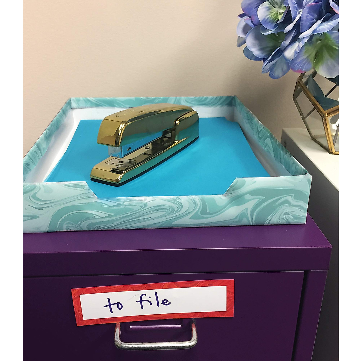 Carson Dellosa Galaxy Large Desk Tray Desk Collection